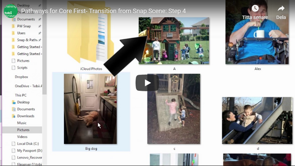 Pathways for Core First: Transition from Snap Scene - Tobii Dynavox ES